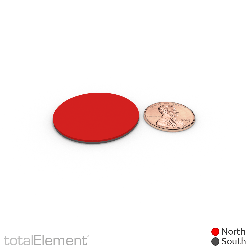 1.25 x 1/16 Inch Thin Neodymium Rare Earth Disc Magnets N52 with 3M ...