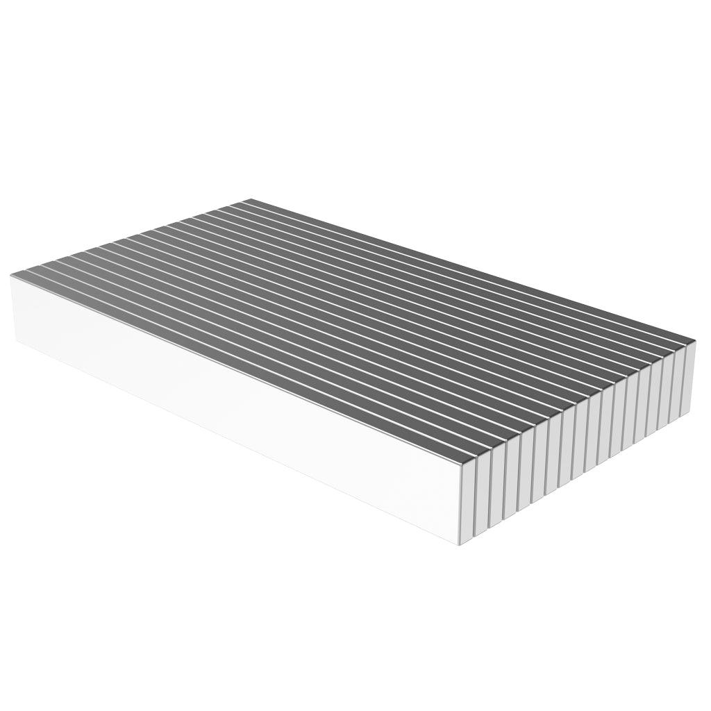 2 x 1/4 x 1/16 Inch Neodymium Rare Earth Bar Magnets N42 (18 Pack) for ...