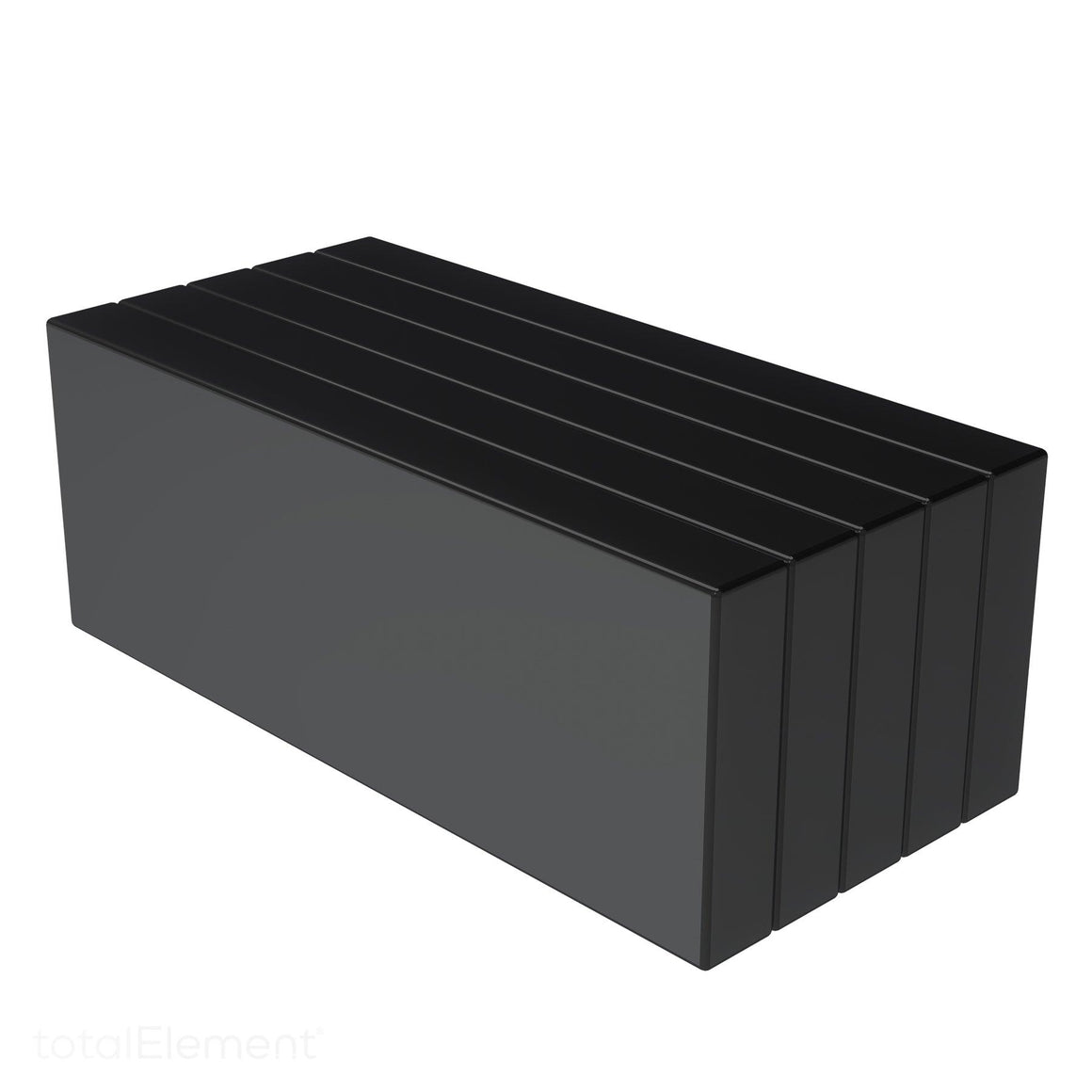2 x 3/4 x 3/16 Inch Powerful Neodymium Rare Earth Block Magnets N42 ...