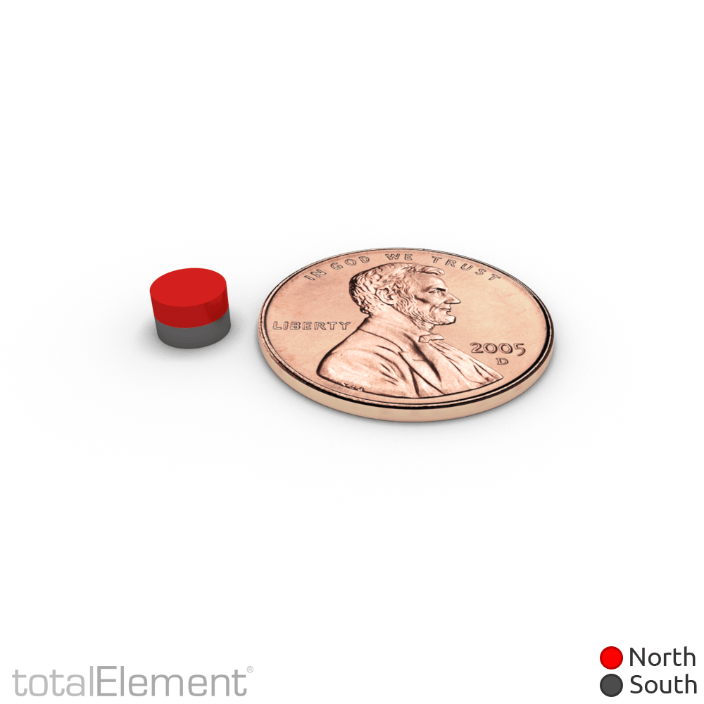 3/16 x 1/8 Inch Neodymium Rare Earth Disc Magnets N42 with Black Epoxy ...