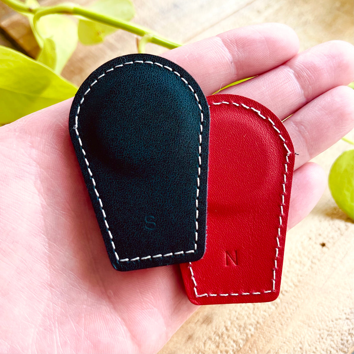 Leather Biomagnetism Therapy Magnets, Biomagnetic Health Magnets N52 ...